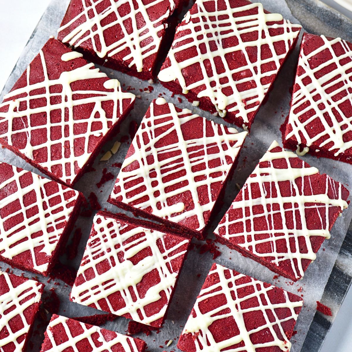 Easy Red Velvet Brownies Recipe - Celebrating Simply