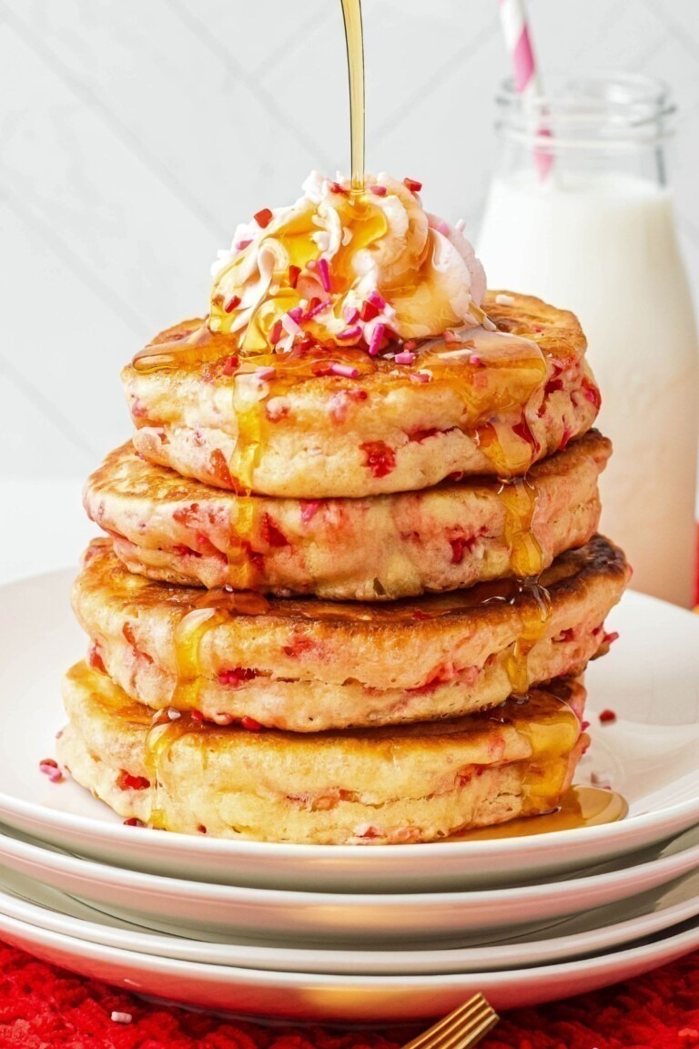 Valentine's Day Pancakes - Celebrating Simply