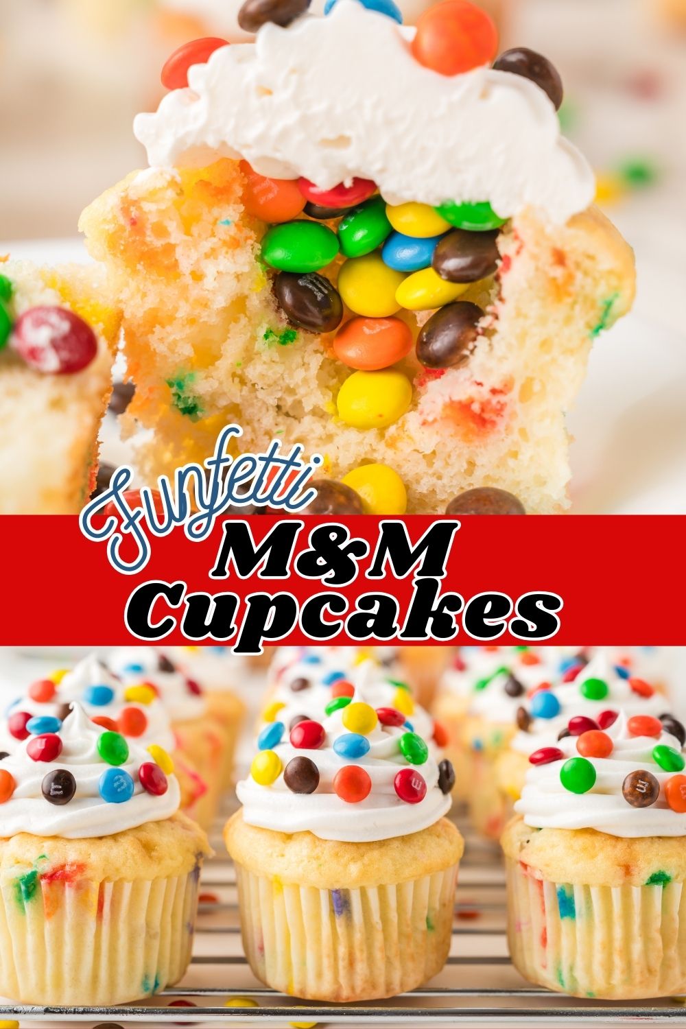 M&M Cupcakes - Celebrating Simply