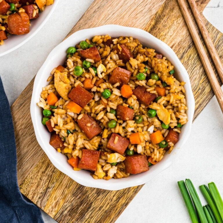 Spam Fried Rice - Celebrating Simply