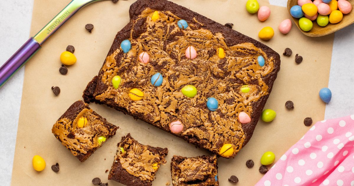 Easter Brownies - Celebrating Simply
