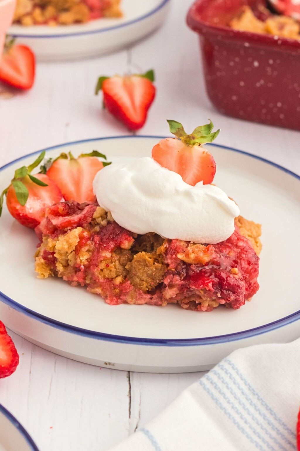Easy Strawberry Dump Cake - Celebrating Simply
