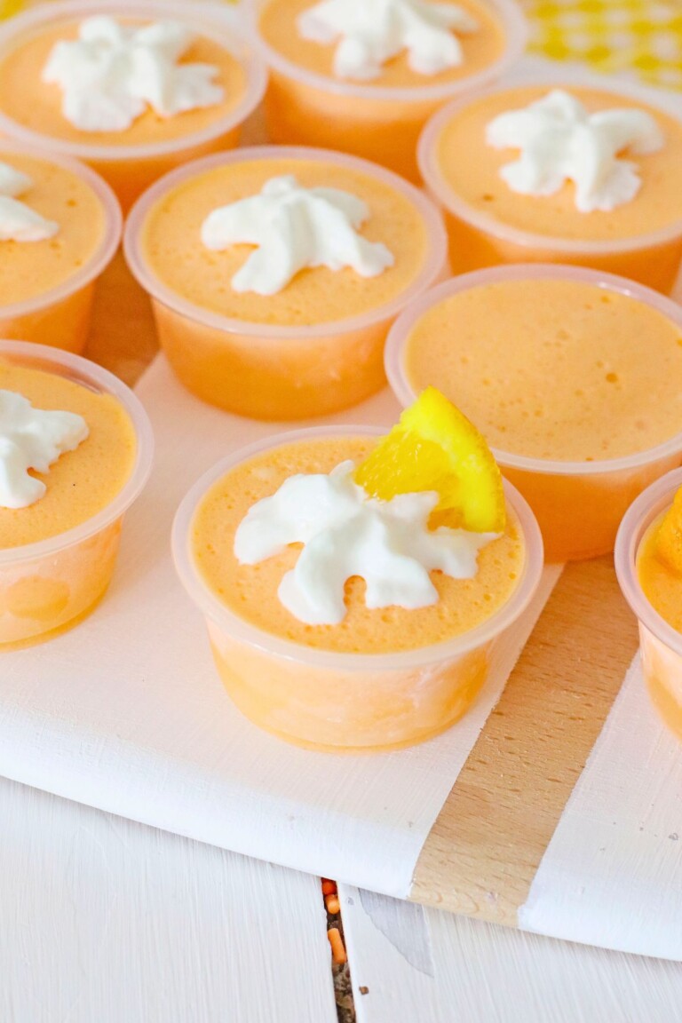 Orange Creamsicle Jello Shots - Celebrating Simply